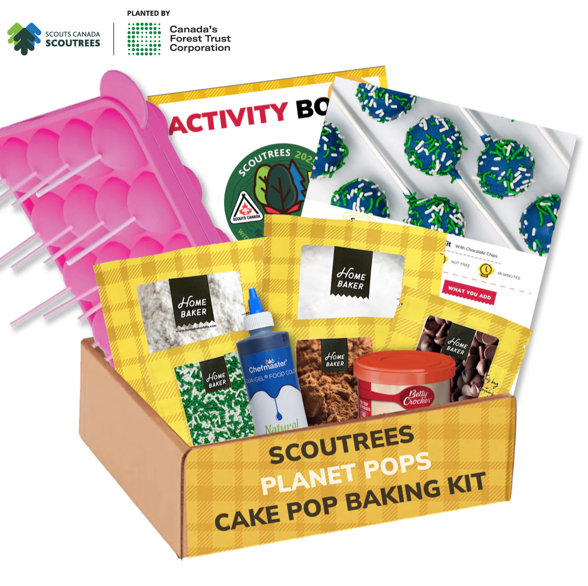 ScoutTrees Earth Day Cake Pops | Fun & Eco-Friendly Baking Kit – Homebaker